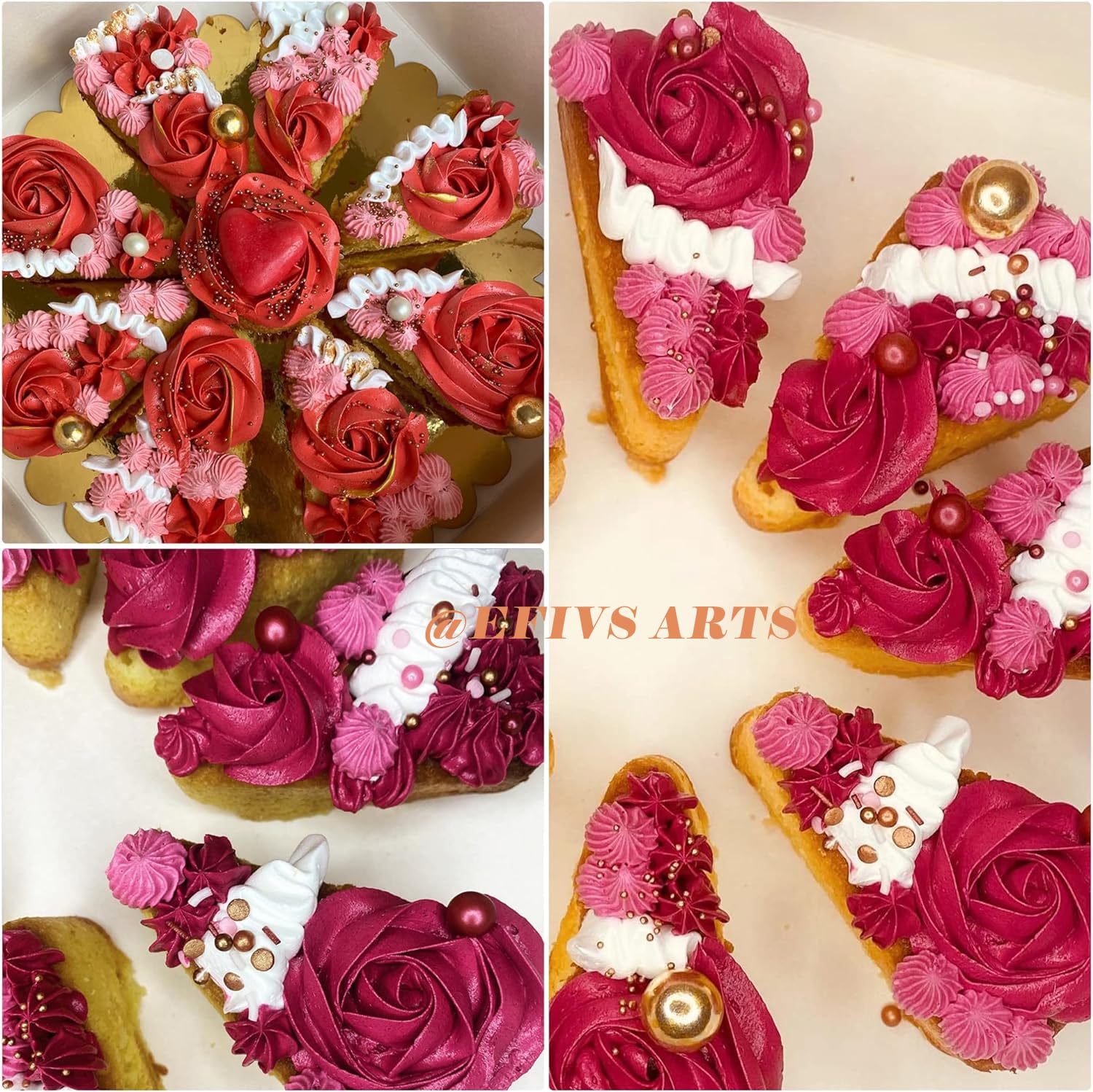 EFIVS ARTS 8 Cavity Cake Slice Mold Scone Pan Mold Pizza Slice Baking Mold Cornbread Mold Mousse Cake Pizza Mold Triangle Soap Mold