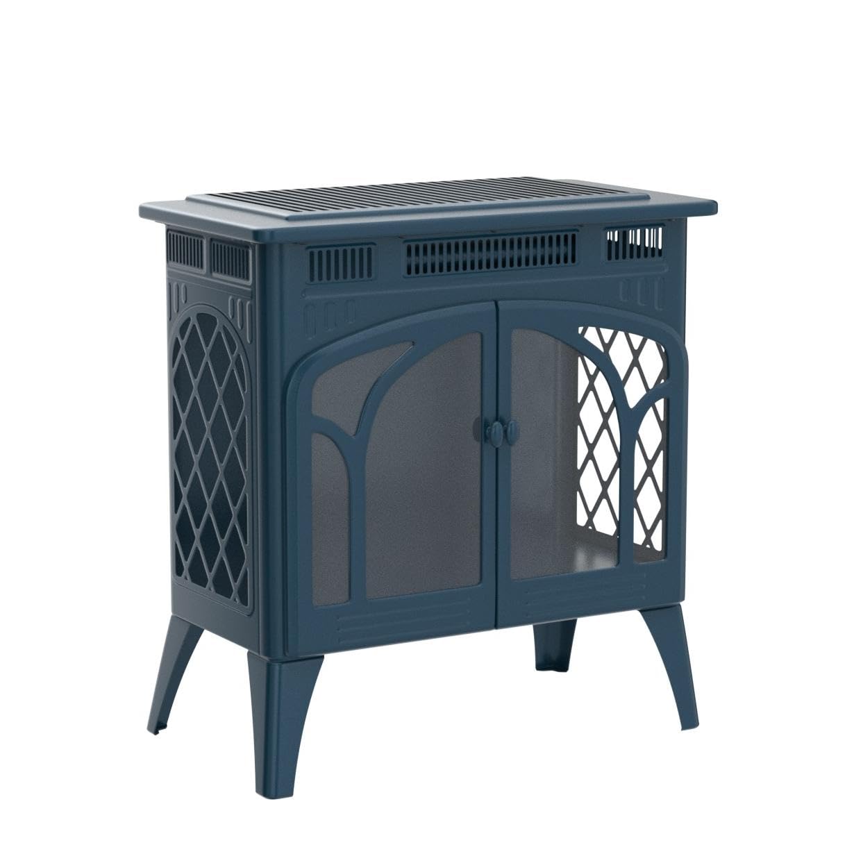 Electric Fireplace Heater Portable Electric Fireplace Heater Indoor,Dark Green