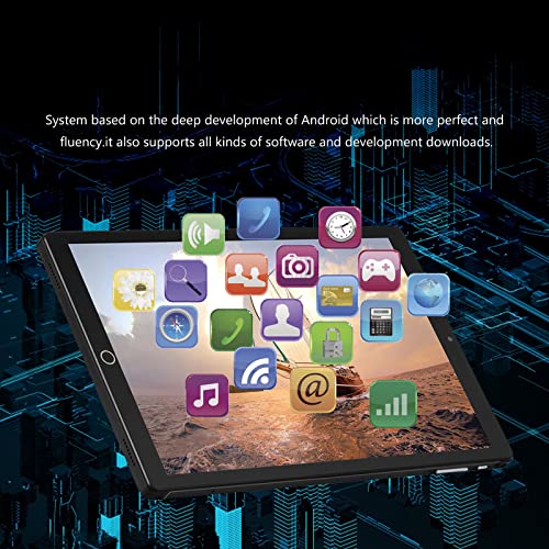 New Metal 10.1 Inch Four Camera HD Tablet WiFi Bluetooth Android Voice Call Game Tablet Supports SIM Communication Function, Front and Rear Dual Cameras