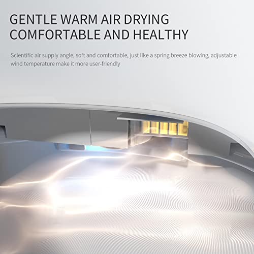 LEIVI Smart Bidet Toilet Seat with Wireless Remote and Side Panel, Multiple Spray Modes, Adjustable Heated Seat, Warm Water and Air Dryer, Auto LED Nightlight, Elongated