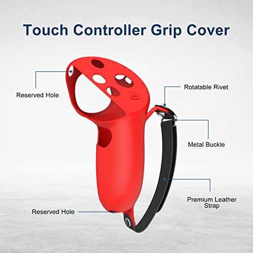 Hounyoln Touch Controller Grip Cover & Carry Case for Meta Quest Pro,Travel and Storage