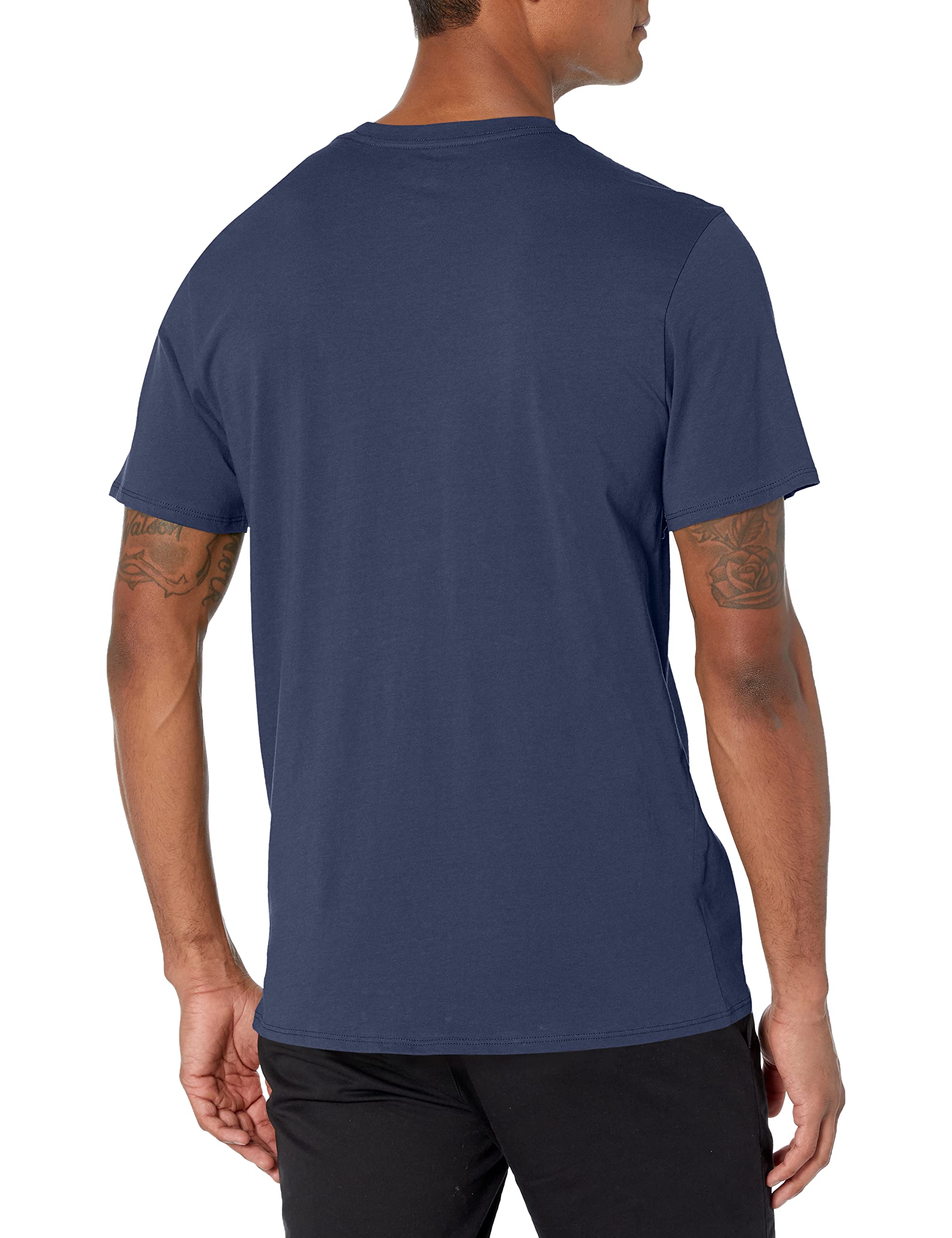 Karl Lagerfeld Paris Men's Karl Silhouette Graphic Tee, Navy Blazer, Large