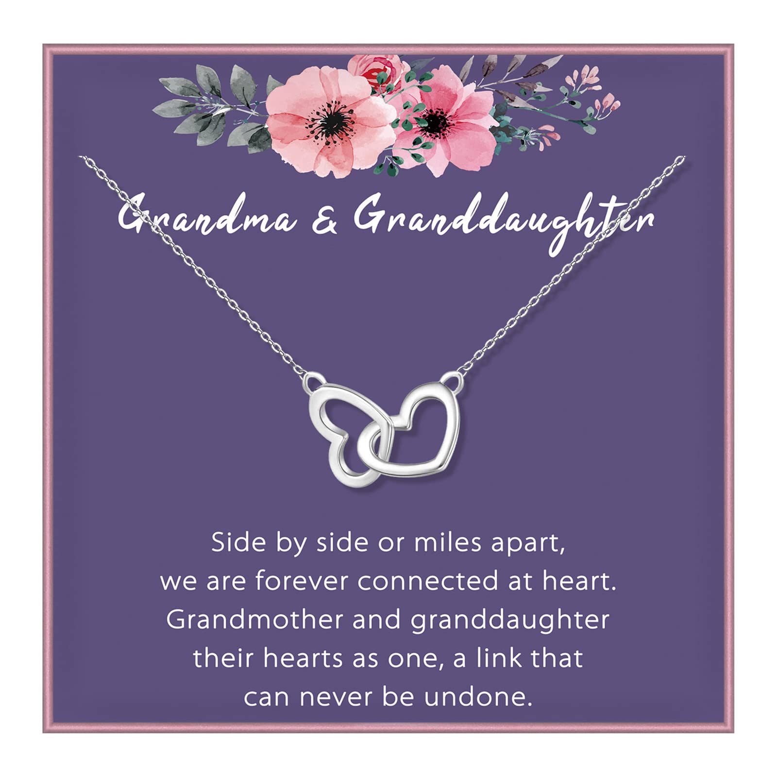 Gifts for Grandma, Grandma Granddaughter Necklace