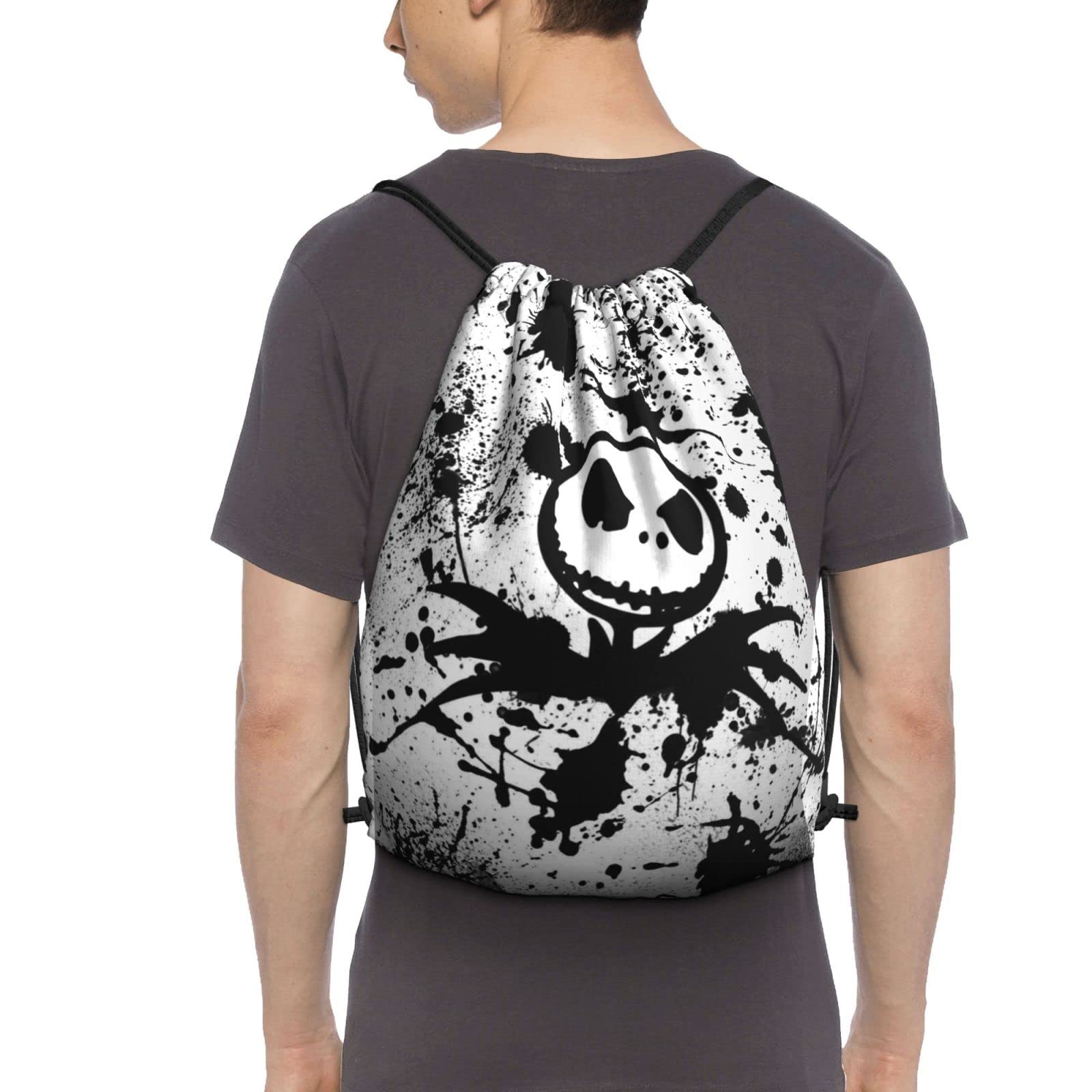 Goewrao halloween Drawstring Backpack Sports Gym Bag For Women Men For Hiking Bags