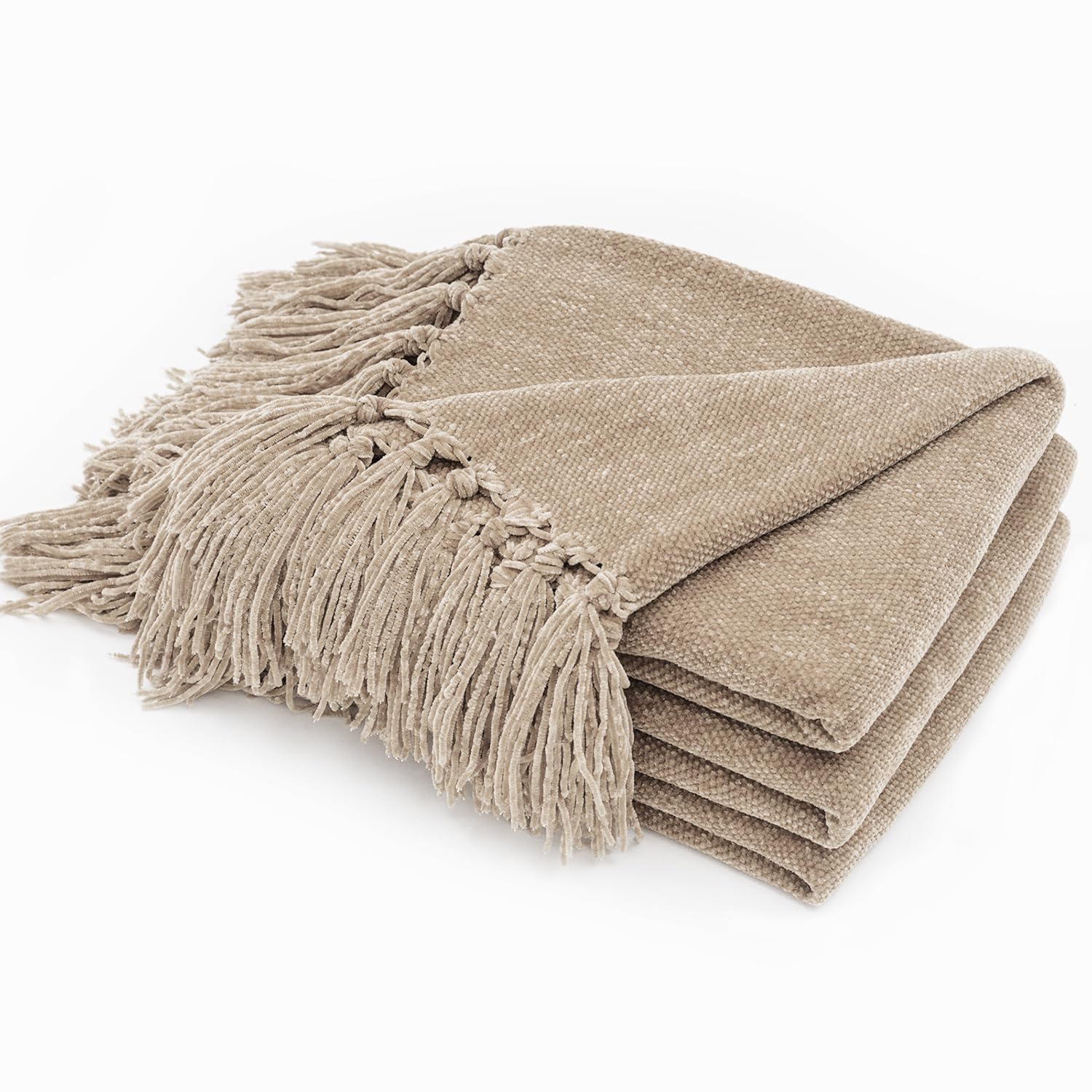 EVERGRACE Stewart Christmas Plaid Chenille Throw Blanket for Couch, Super Soft Cozy Tartan Checkered Throw Blanket with Tassels, Lightweight Plush Chenille Knit Throw for Christmas Decor, 60”x80”