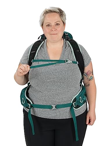 Osprey Tempest 20L Women's Hiking Backpack with Hipbelt, Jasper Green, WM/L, Extended Fit