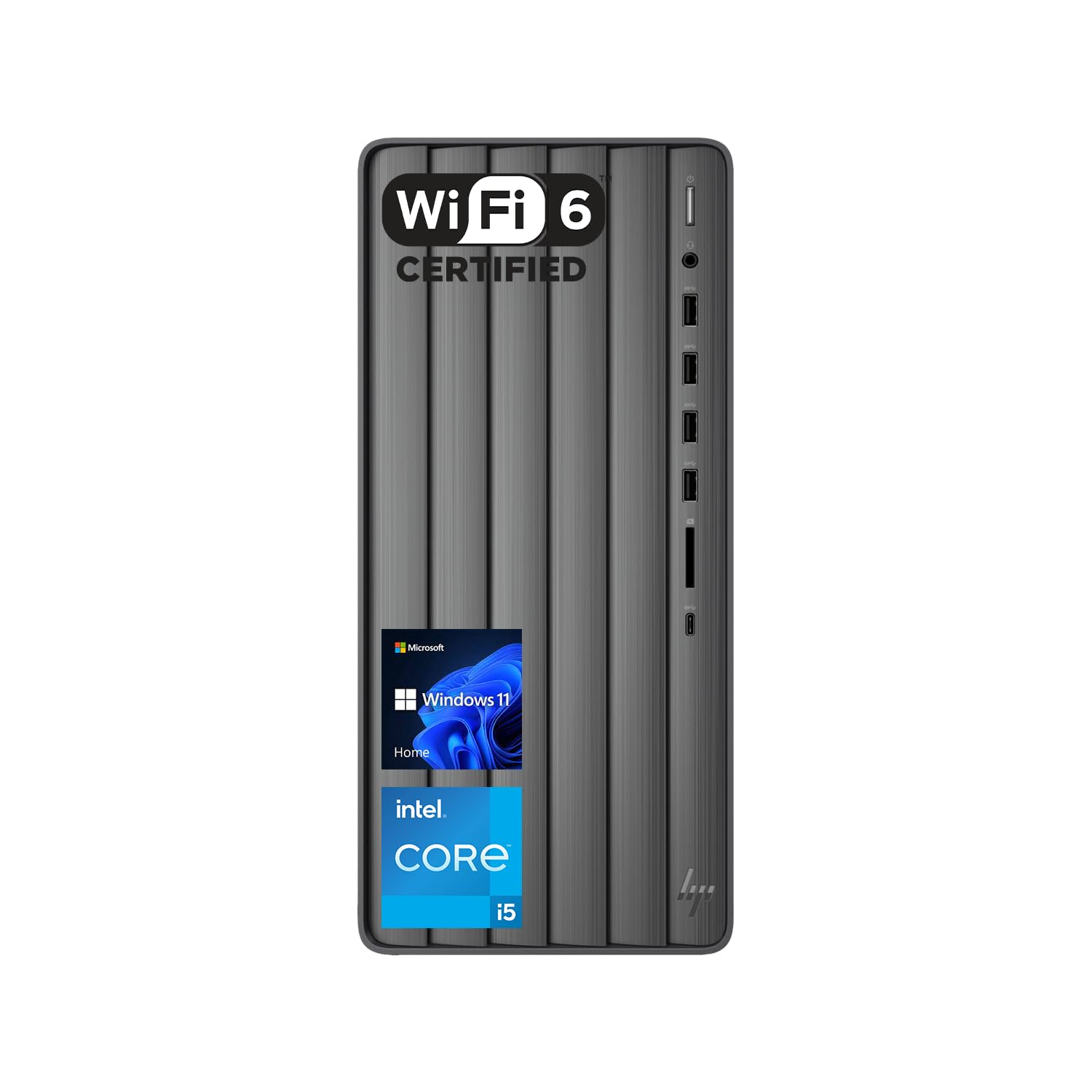 HP i5 Envy Tower Desktop, 13th Gen Intel i5-13400, Intel UHD Graphics 730, 16GB RAM, 2TB SSD, Wi-Fi 6, HDMI, RJ-45, 3-in-1 Memory Card Reader, Wired KB & Mouse, Windows 11 Home, Black