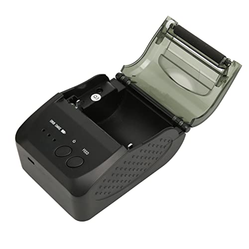 Naroote Portable Receipt Printer, Mini Thermal Printer Automatic Sleep Low Noise Fast Printing for Homes (US Plug)