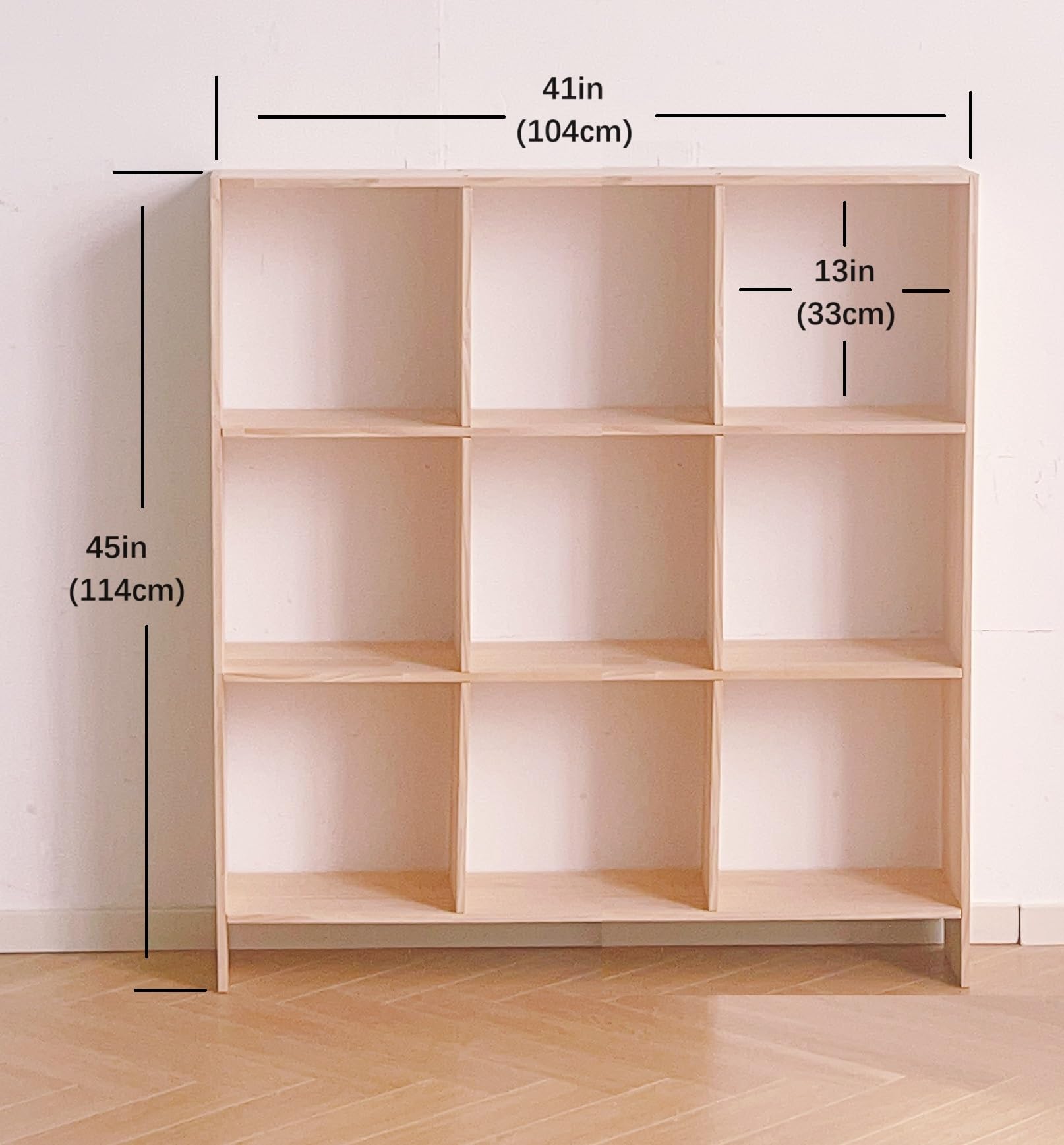 Heehee Cube Bookshelf Bookshelves Storage Organizer Shelf Bookcase Cube Storage Organizer for Bedroom,Living Room,Office (9-Cube)