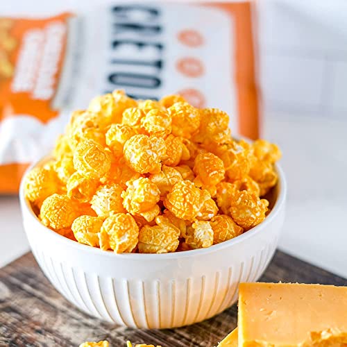 G.H. Cretors’ Cheddar Cheese Popcorn – Savory Gourmet Cheese Corn in Convenient Individual Bags, 6.5 Oz (6 Pack)