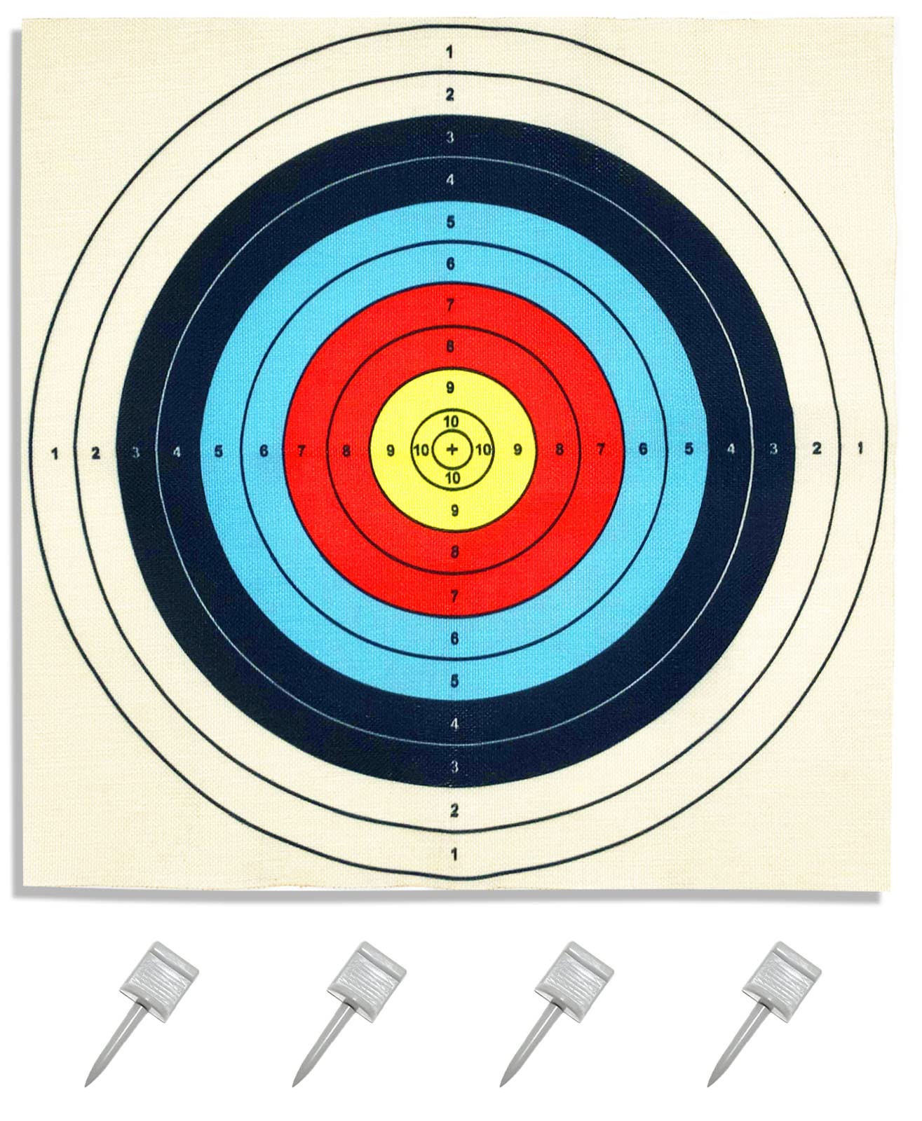 Linen Archery Targets 3pcs,Archery Targets for Backyard ,Durable Bow Arrow Targets for Hunting & Archery Targets,Target Practice Accessories(Standard Archery 16x16 in,10 Rings)