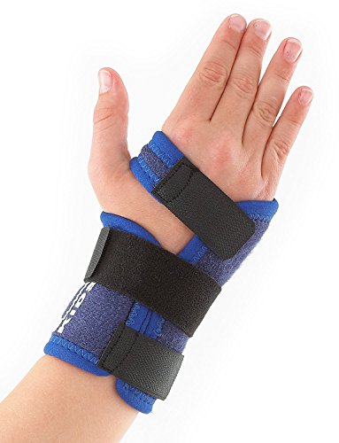 Neo-G Wrist Brace for Kids - Stabilized Support For Carpal Tunnel, Juvenile Arthritis, Joint Pain, Tendonitis, Hand Sprains - Adjustable Compression - Class 1 Medical Device - One Size - Right - Blue