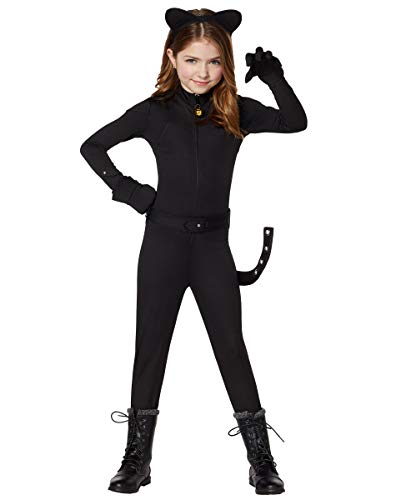 Spirit Halloween Miraculous Ladybug Kids Cat Noir Costume | Officially Licensed | Couple Costume | TV and Movie Costume