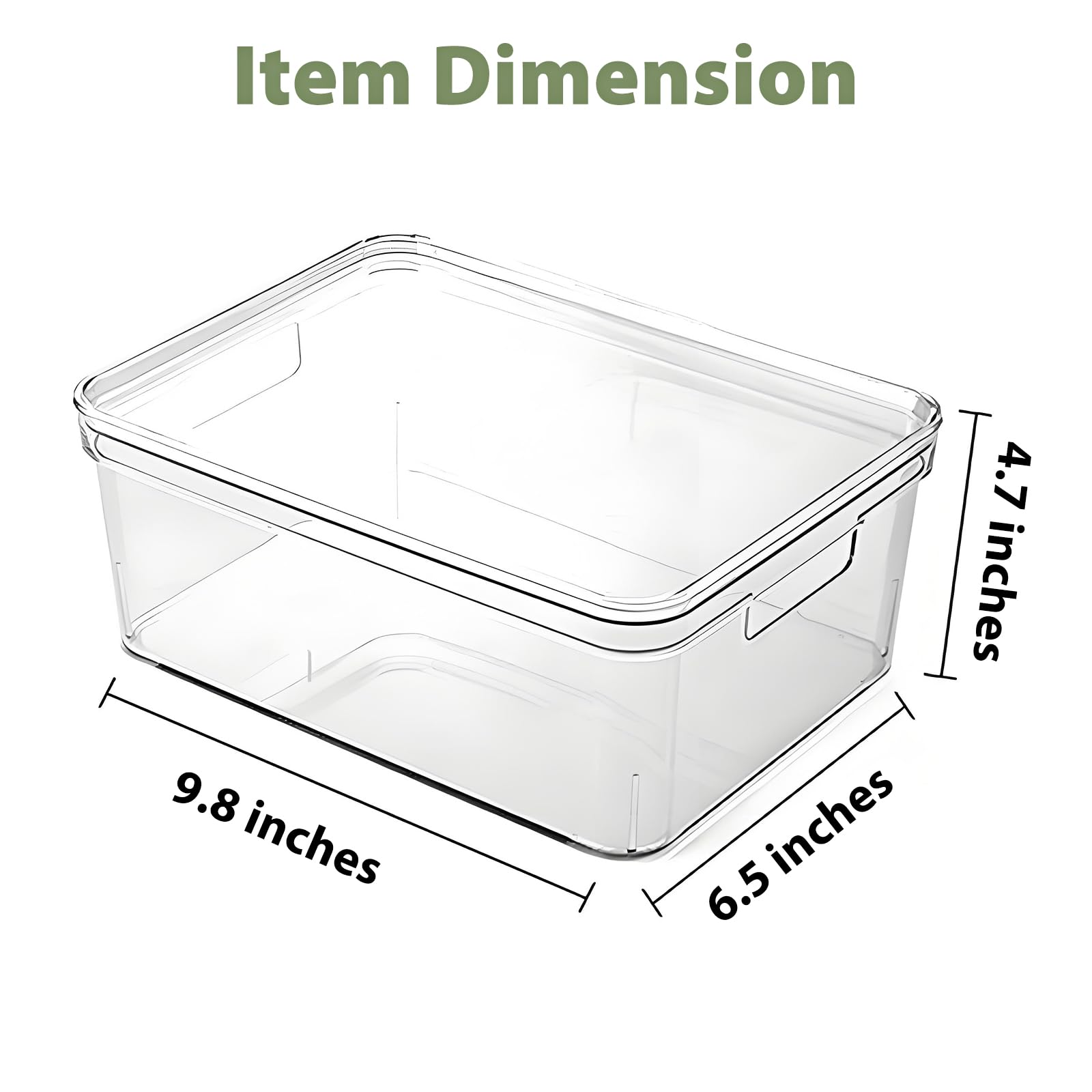 NDETN Clear Toy Storage Bins, Small Storage Containers with Lids, Small Plastic Storage Bins, Toy Organizers and Storage Bin, Clear Containers for Organizing (2 Pack)