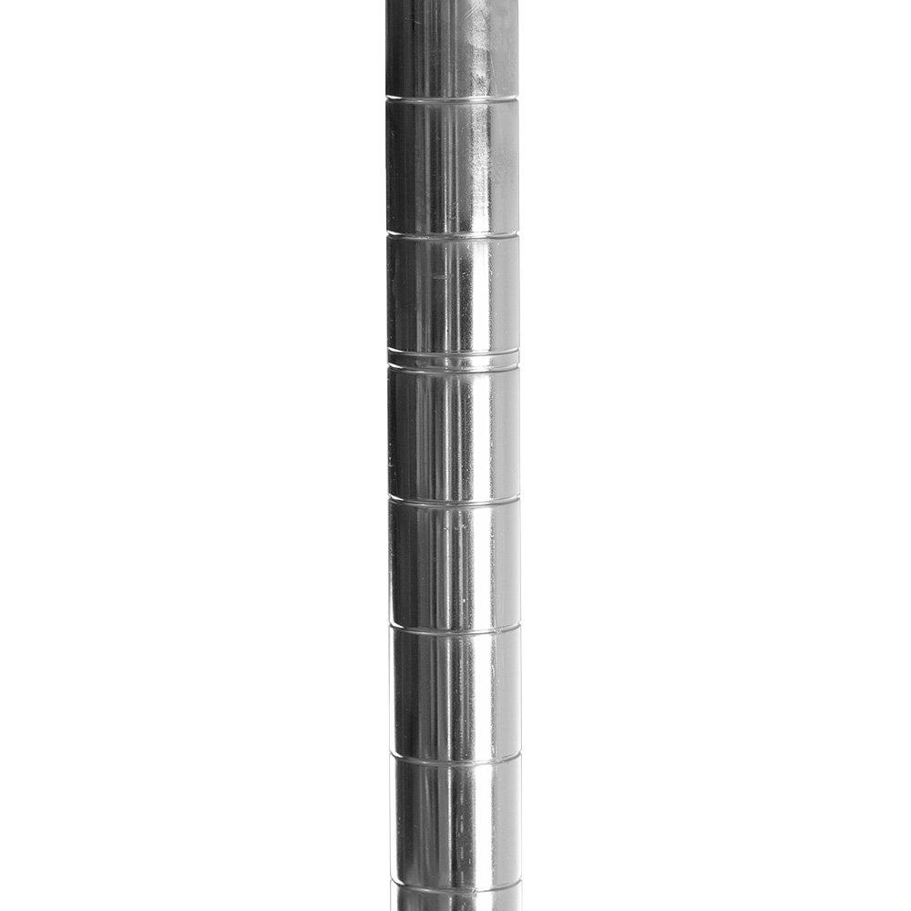 Shelving Inc. 12" d x 24" w x 84" h Chrome Wire Shelving with 6 Tier Shelves, Weight Capacity 800lbs Per Shelf
