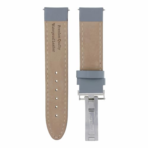 Ewatchparts 18-24MM GENUINE LEATHER WATCH BAND SMOOTH DEPLOY CLASP COMPATIBLE WITH IWC
