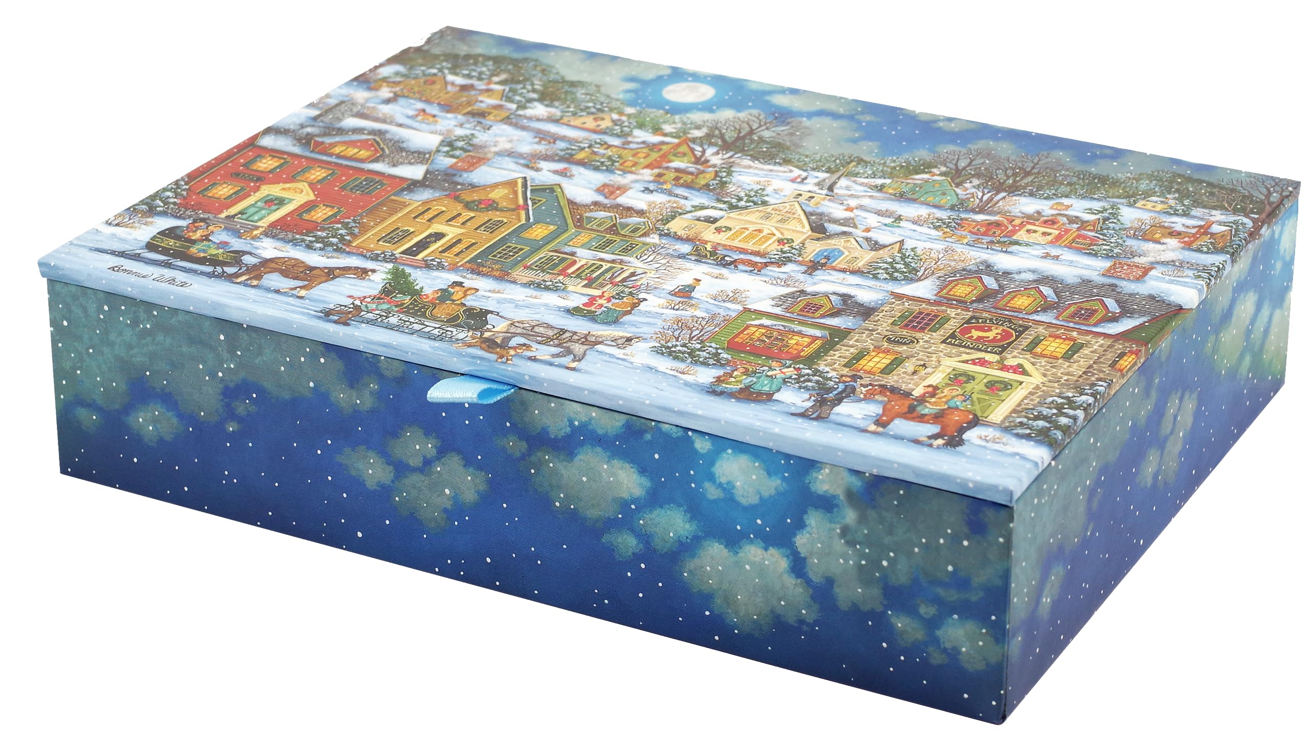 Festive Village Deluxe Boxed Holiday Cards (Christmas Cards, Greeting Cards)
