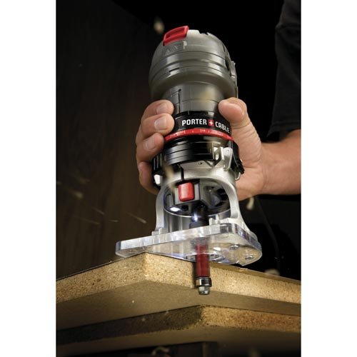 PORTER-CABLE Router, 4.5-Amp, Single Speed 31,000 RPM, Trims 1/4-Inch Laminate, Corded (PCE6430)