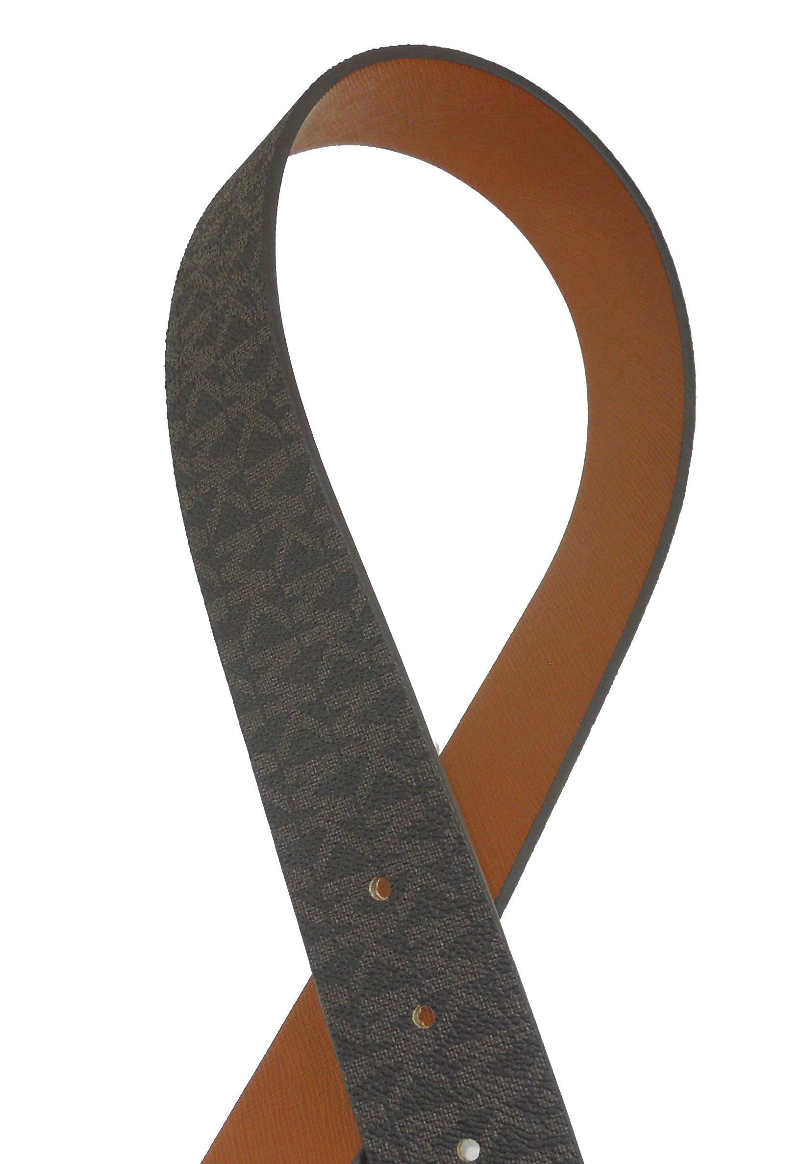 Michael Kors Signature Logo Reversible Belt - Brown (Medium)