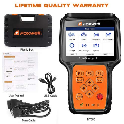 FOXWELL NT680 All System Universal OBD2 Diagnostic Scanner Read Erase Scan Tool