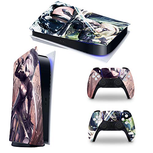 Girl Game 16+ PS5 Digital Edition Whole Body Vinyl Skin Sticker Decal Cover for Playstation 5 Digital Edition System Console and Controllers