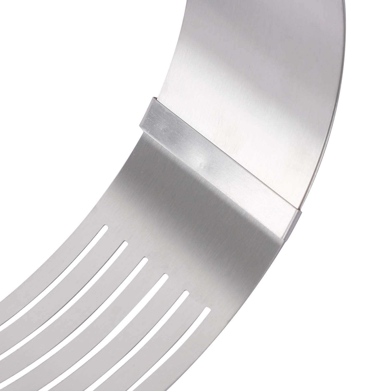 KEILEOHO Layer Cake Slicer Set, 2 PCS Stainless Steel Adjustable 7 Layered Bread Cutter Ring with Respective Diameter of 6-8 Inches and 9-12 Inches 3.4 Inches High