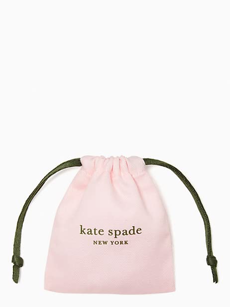 Kate Spade New York Everyday Spade Drop Stud Earrings (clear/gold)