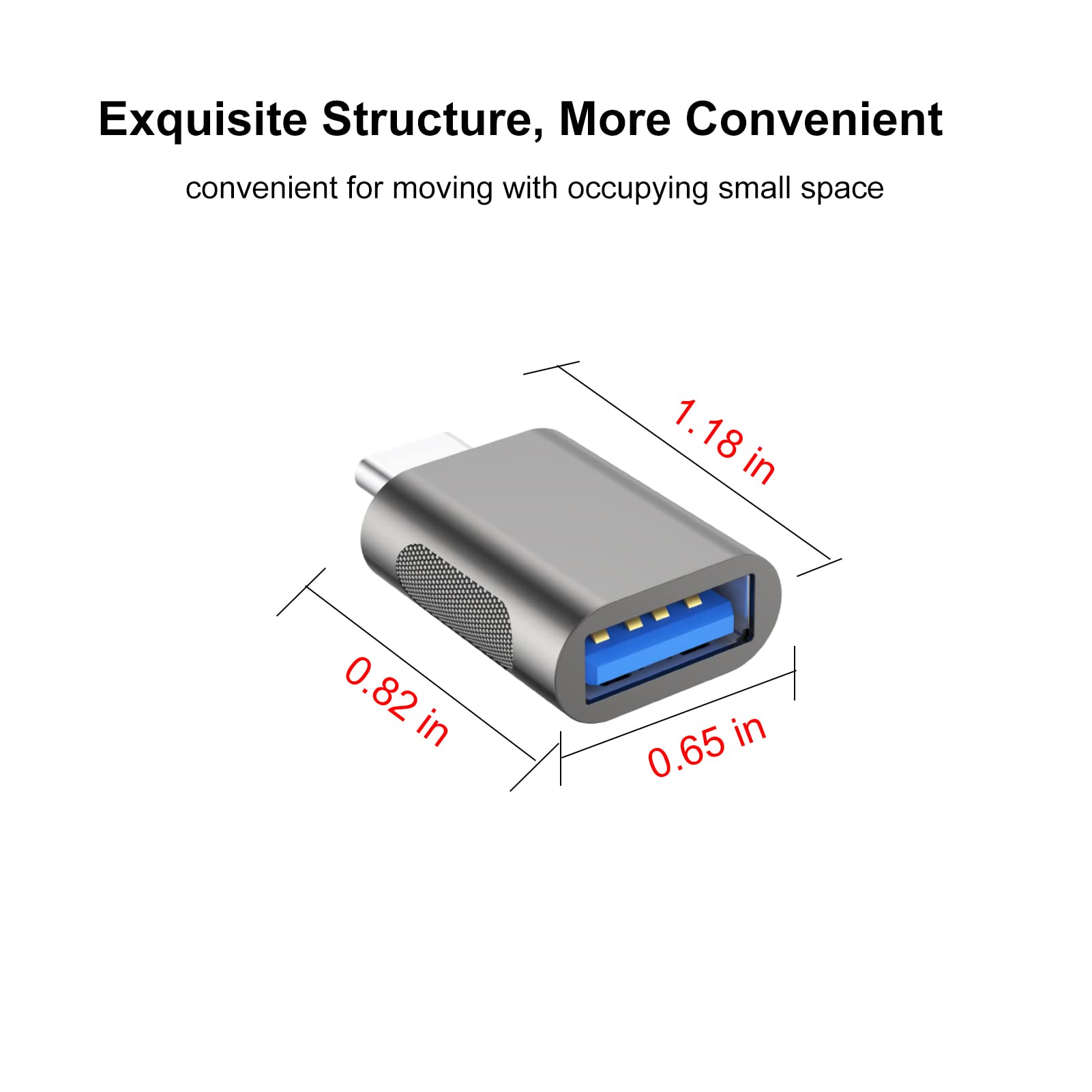 UV-CABLE USB C Male to USB Female Adapter 2-Pack, Type A to USBC Charger Cable Power Converter for iPhone, Mini Max, Samsung, i-Watch Series, Afor Laptops Oculus Quest Link Logitech StreamCam, etc
