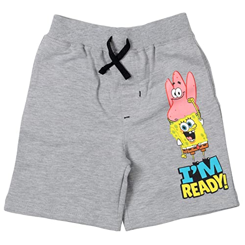 SpongeBob SquarePants Patrick Toddler Boys French Terry 2 Pack Shorts Blue/White 3T