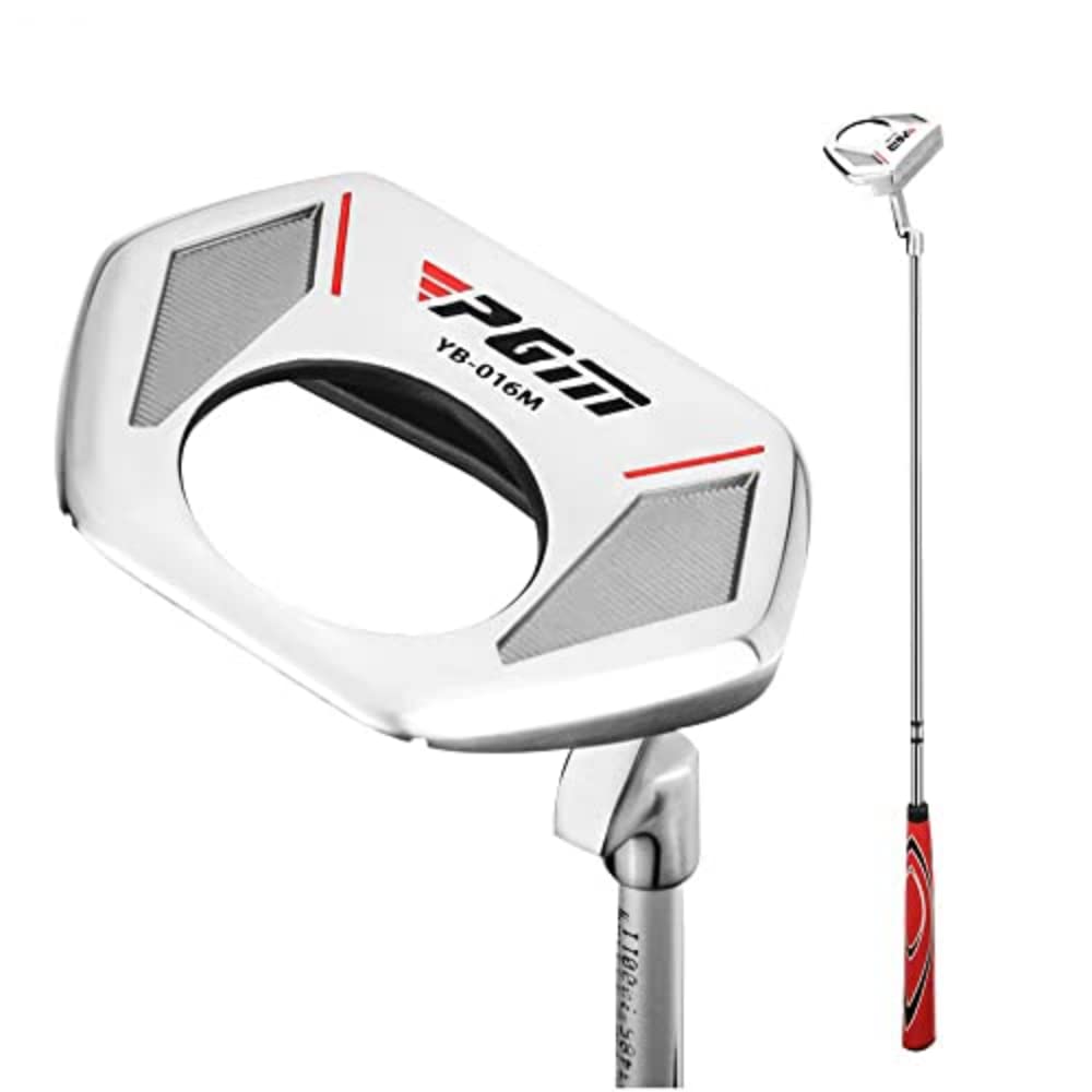 Golf Putters Mens Mallet Putter Womens Golf Club Putter with Golf Ball Picking Function and Golf Headcover (Silver)