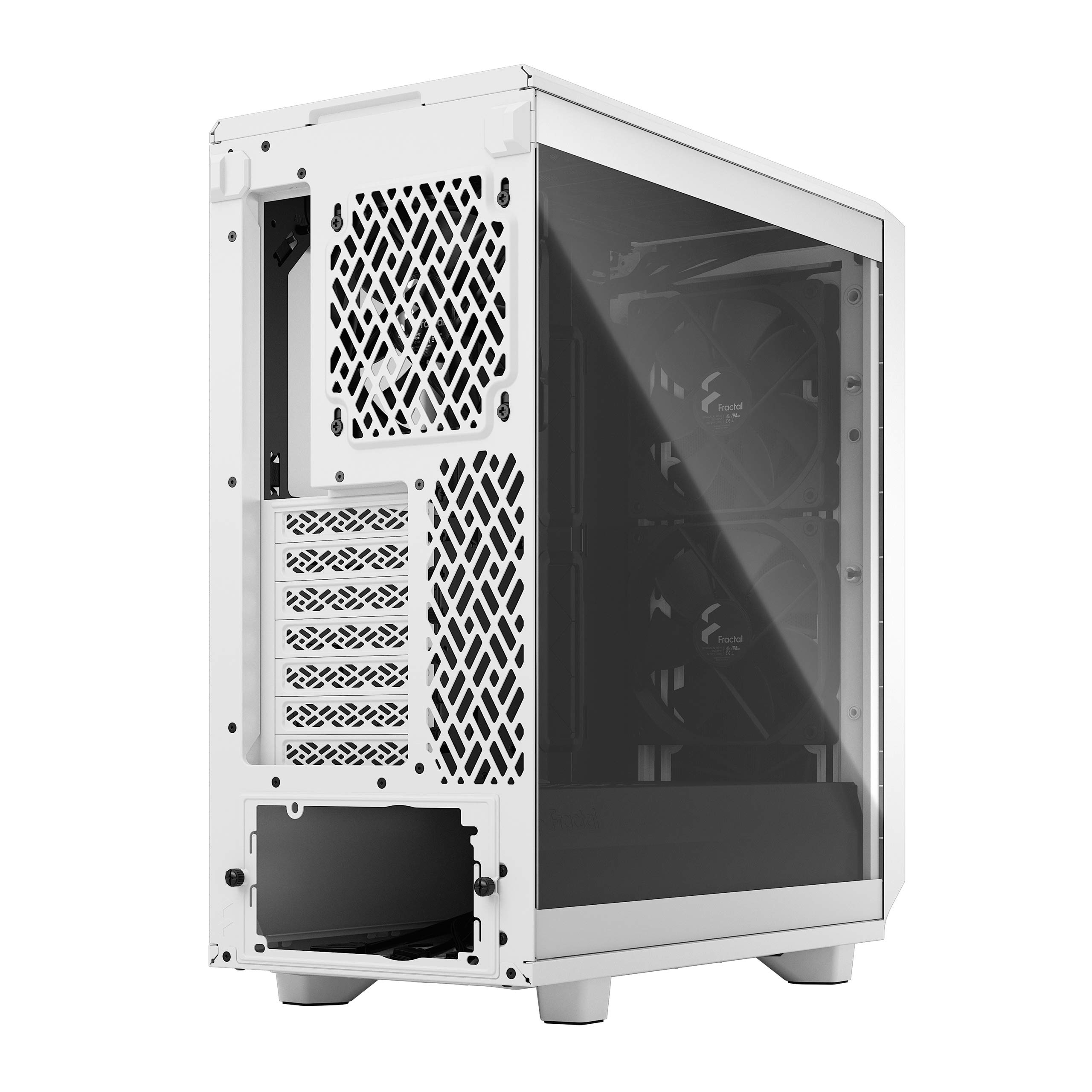 Fractal Design Meshify 2 Compact White ATX Flexible High-Airflow Tempered Glass Window Mid Tower Computer Case