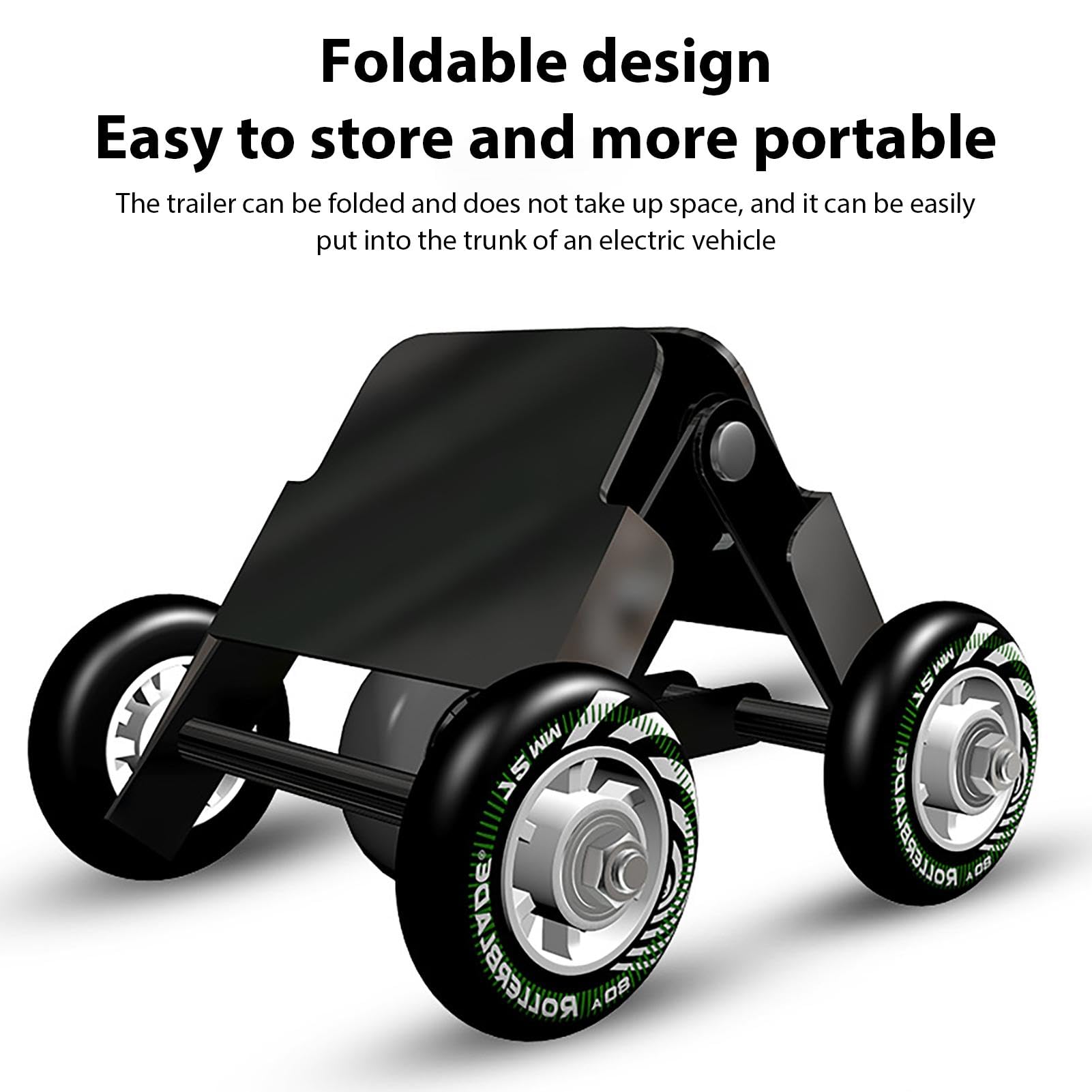 Generic Portable Moving Carts | Handheld Moving Tools | Car Wheel Dollies, Mobile Moving Devices for Transporting Heavy Furniture Easily and Moving Boxes Effortlessly Across Floors, Black