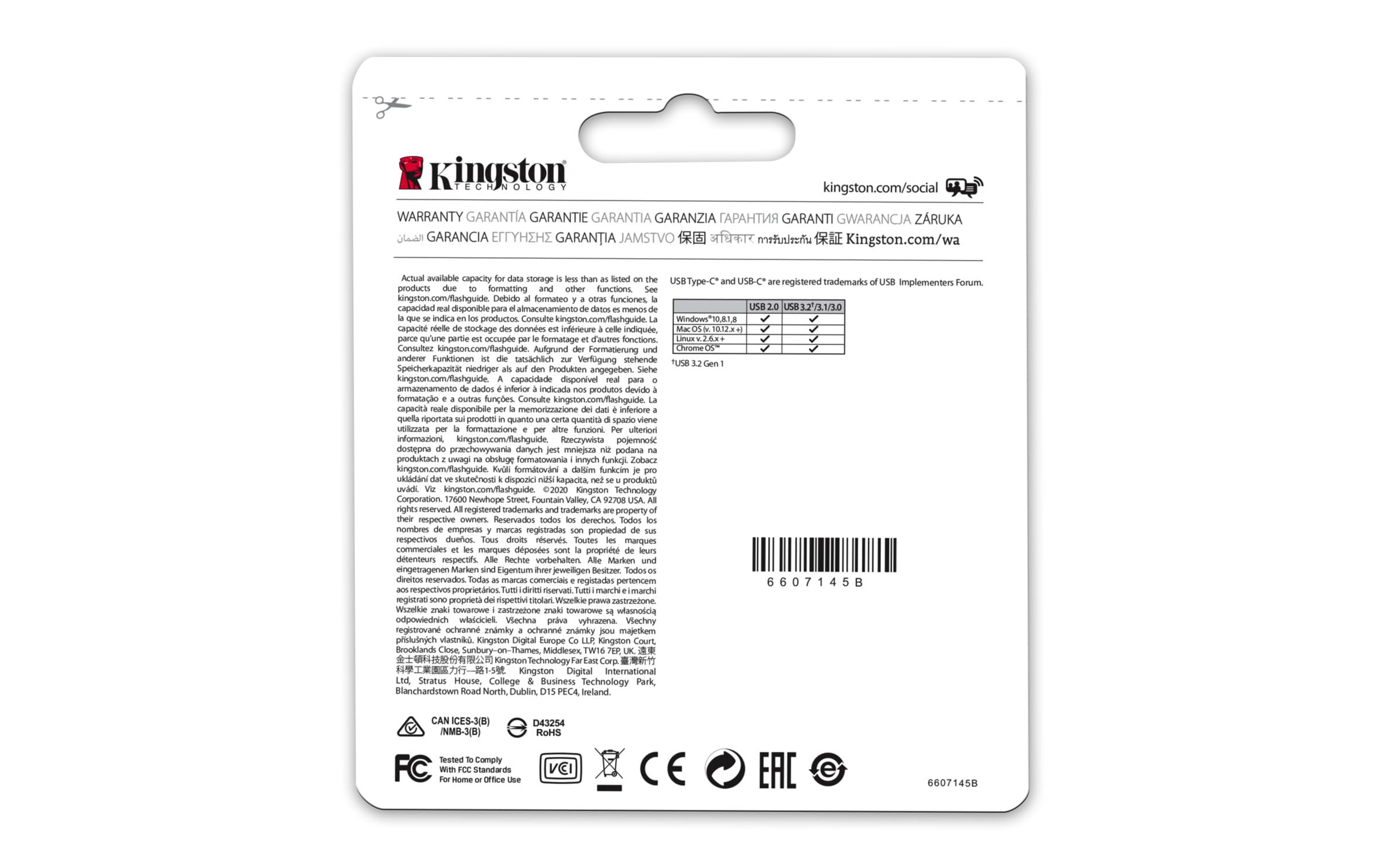Kingston DataTraveler microDuo 3C 256GB USB-C & USB-A Flash Drive | Speeds up to 200 MB/s | USB 3.2 Gen 1 | Duo Connector | DTDUO3CG3/256GB