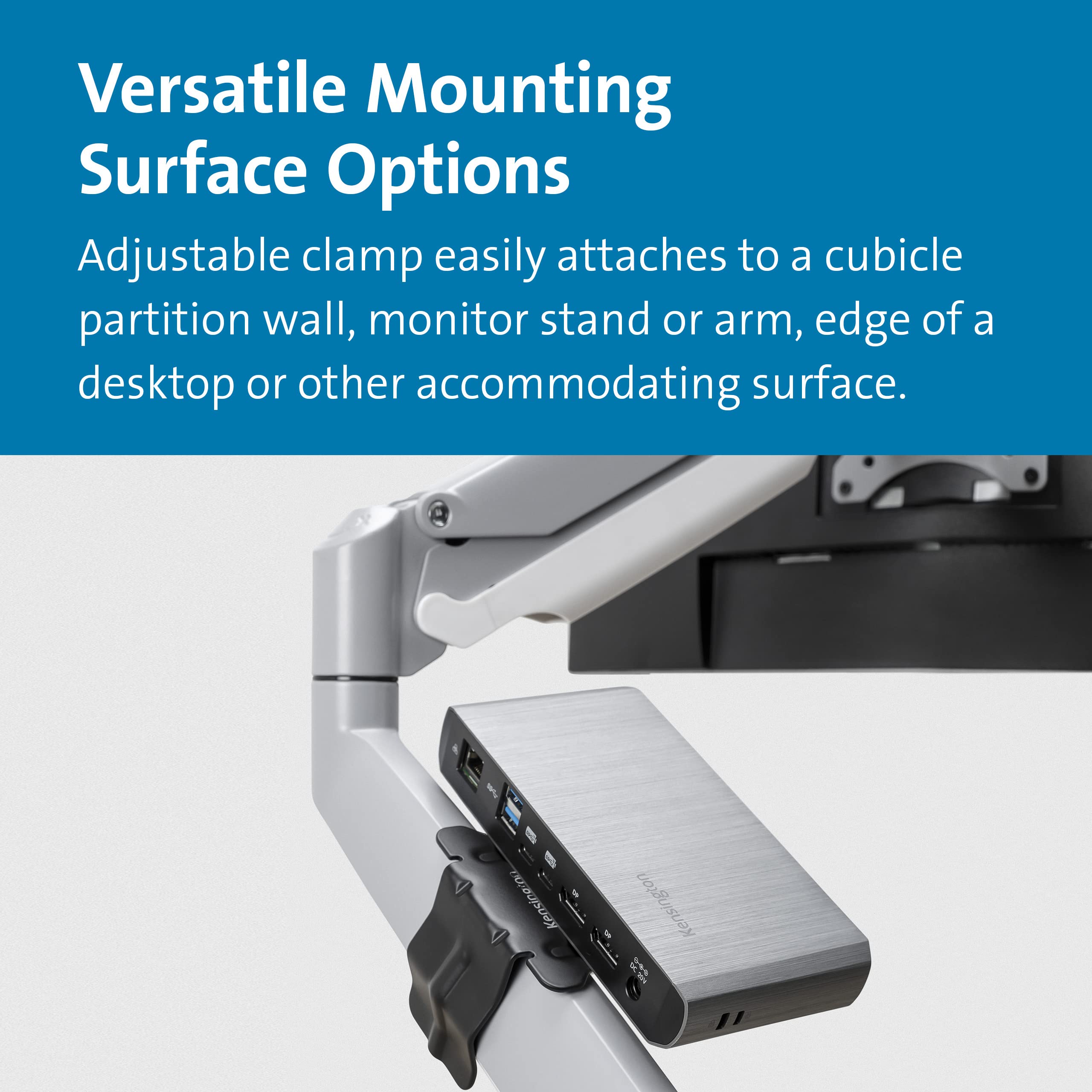 Kensington SD5780T Thunderbolt 4 Dual 4K Docking Station & Docking Station Mounting Bracket (K34050WW)