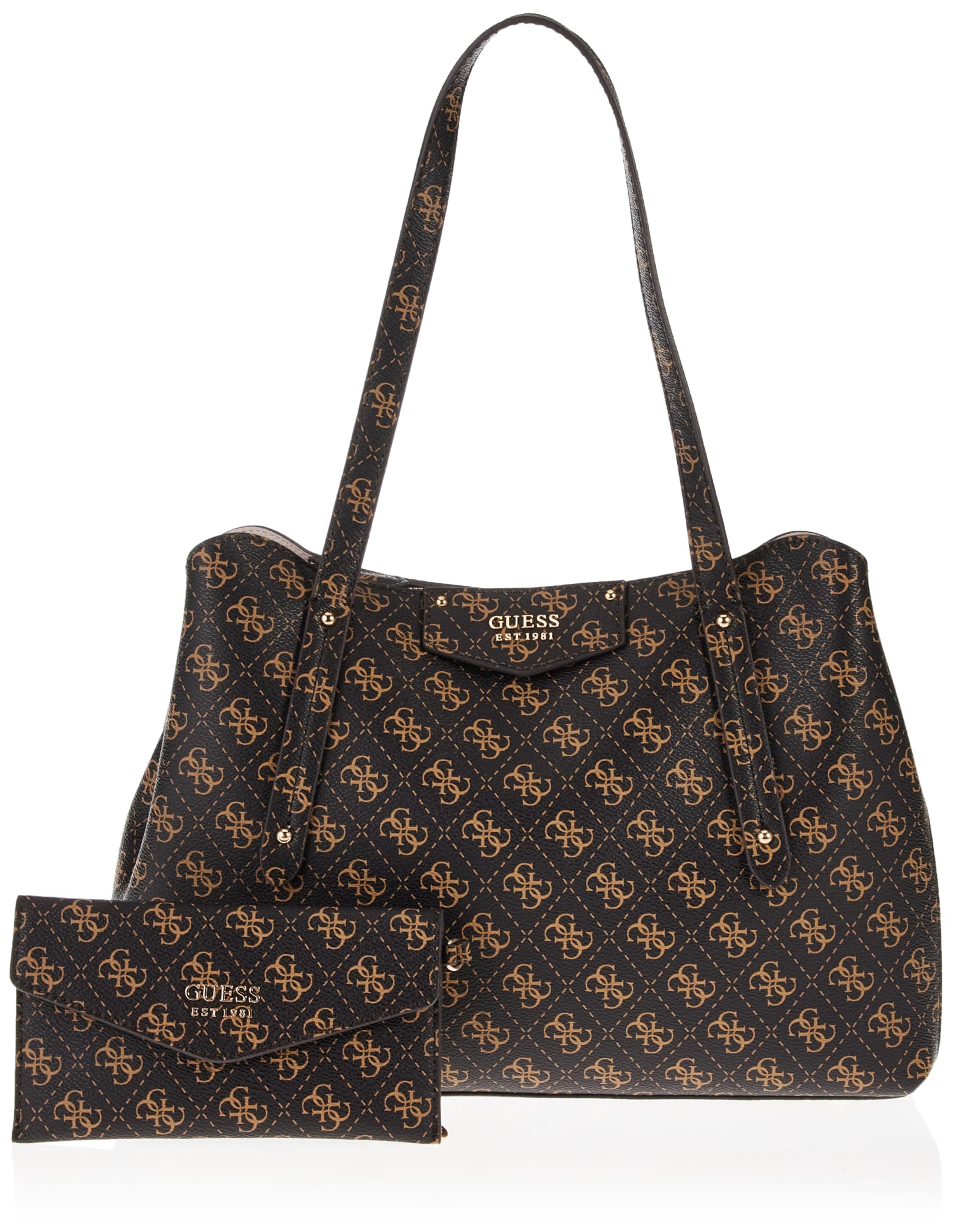 GUESS Eco Brenton Girlfriend Satchel, Almond