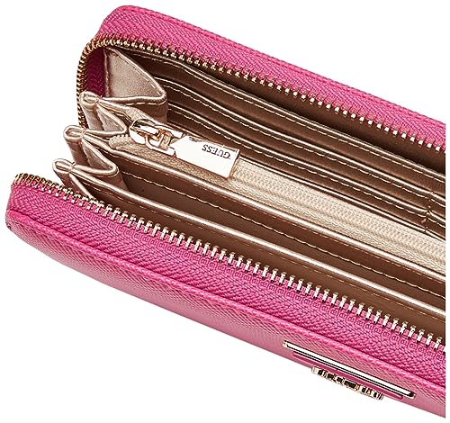 GUESS Laurel Large Zip Around Wallet, Watermelon