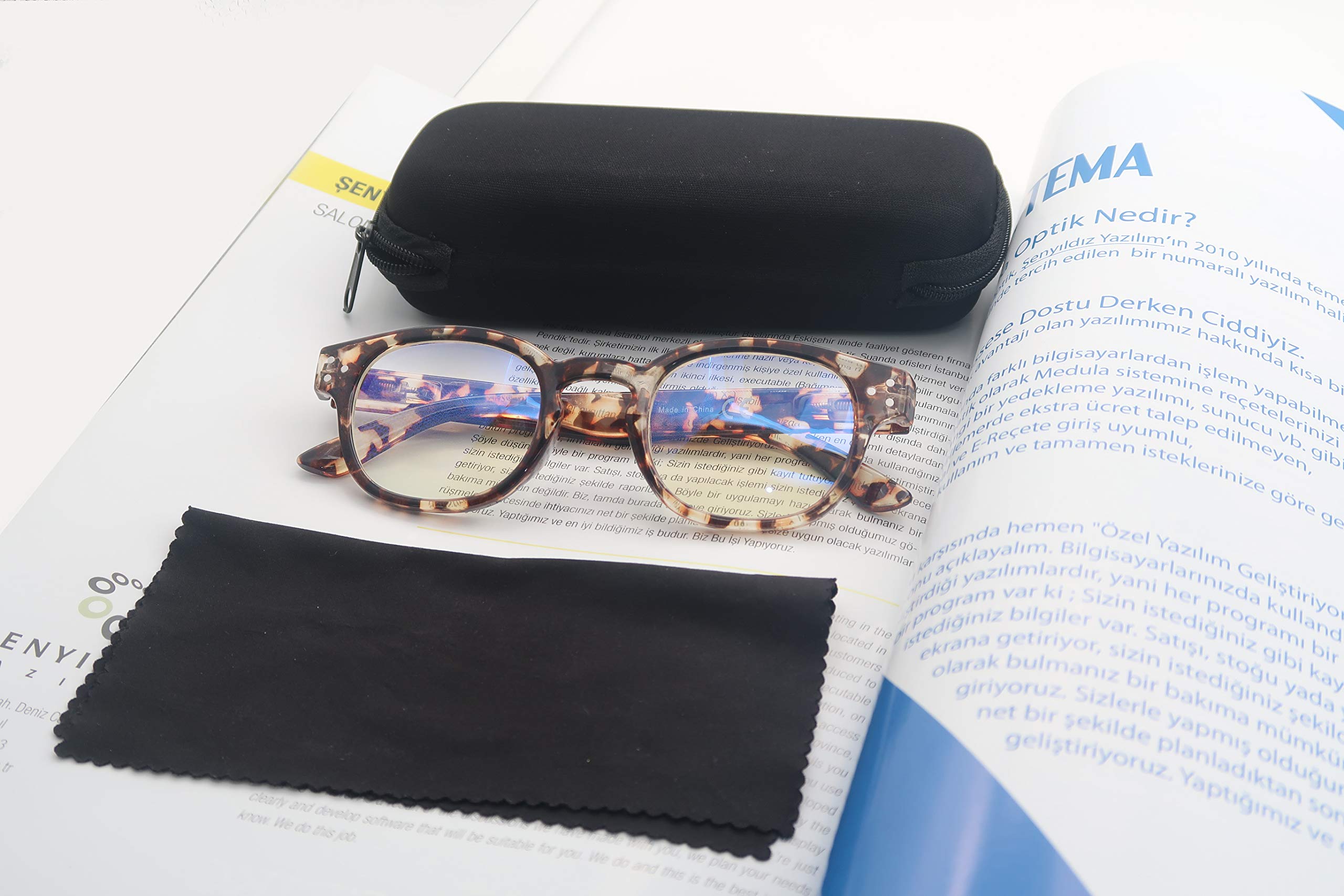 HEEYYOK Blue Light Blocking Glasses for Men Women,Anti Eye Strain Headache (Sleep Better),Round Computer Game Glasses UV400 Transparent Lens Anti UV Ray Computer Gaming Multiple Pack Eyeglasses 0.0