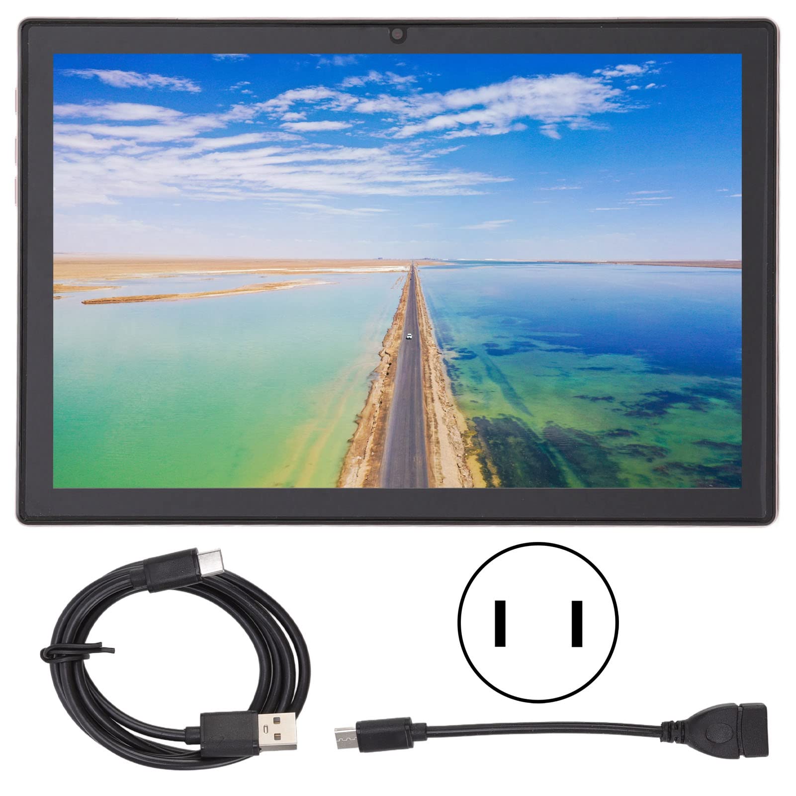 HD IPS Tablet 10.1 Inch, 3GB RAM 64GB ROM for Tablet PC, Touch Screen Tablet with 13MP, 5MP Dual Camera, 6000mAh Large Battery for Home, Kids, Office, Pink (US Plug)