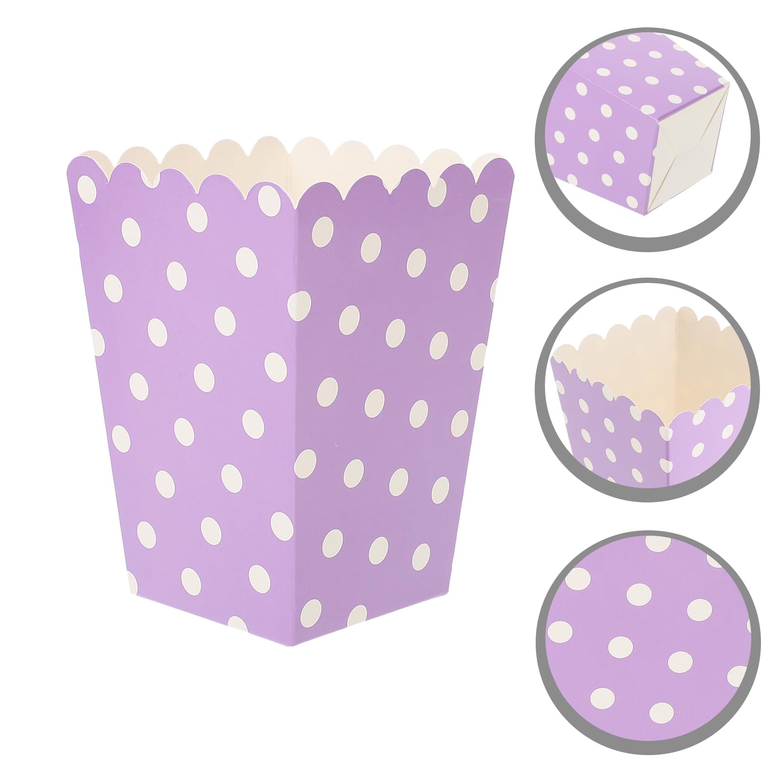 Totority Popcorn Paper Cups - 24pcs Party Popcorn Cups Popcorn Holder Popcorn Containers Collapsible Container Popcorn