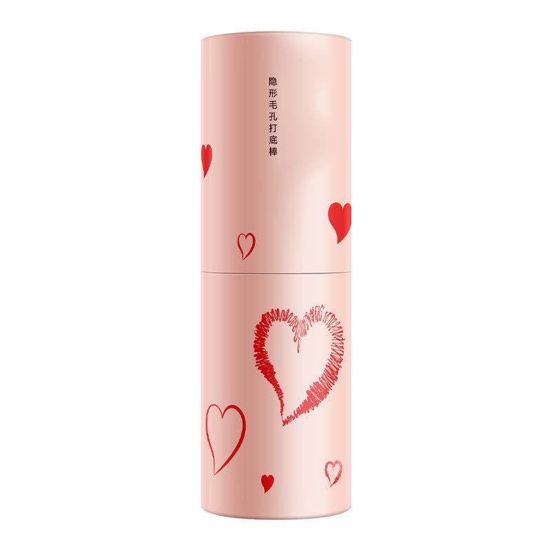 Fill Pores Foundation Stick Concealer Hydrating Shrink Pores Delicate Moisturizing Peel Makeup Isolation Makeup Fit AbY907 (Pink, One Size)