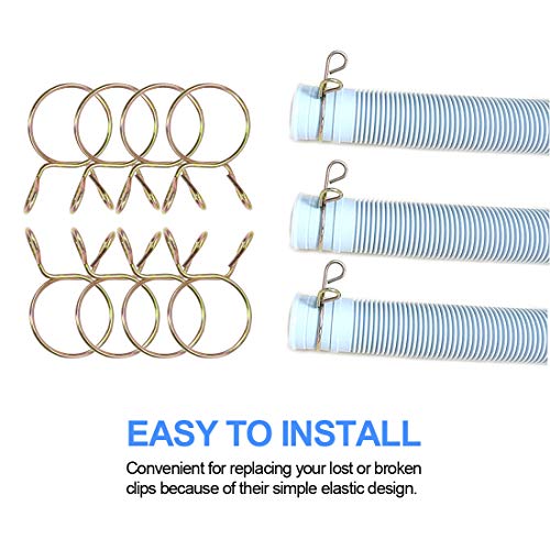 Glarks 290Pcs Fuel Line Hose Water Pipe Air Tubing Spring Clips Clamps Assortment Kit - Size 5-13MM