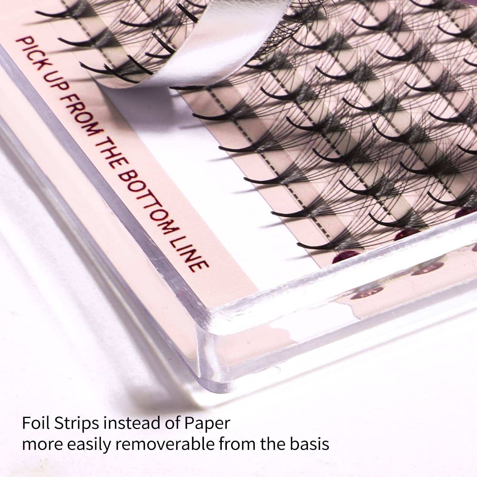 VEYES INC Eyelash Extension Supplies Premade Fans Eyelash Extensions Mixed Tray 10D 0.07 C Curl 9-16mm Short Stem Premade Volume Lash Extensions Fans Matte Black 120 Fans