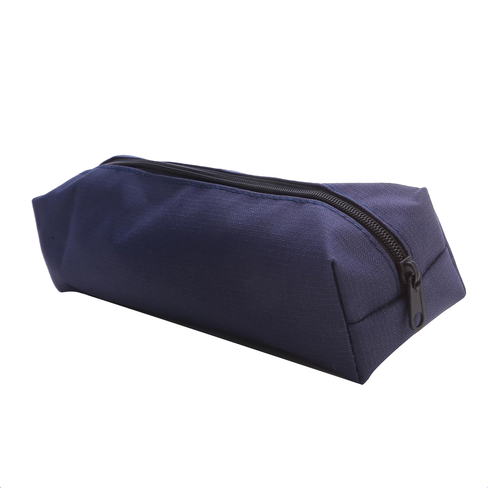 Pen Case Cosmetic Makeup bag,Stationery Pouch Oxford Cloth Small Pencil Pouch Zipper Bag for Pens,Pencils,Markers (Navy blue)