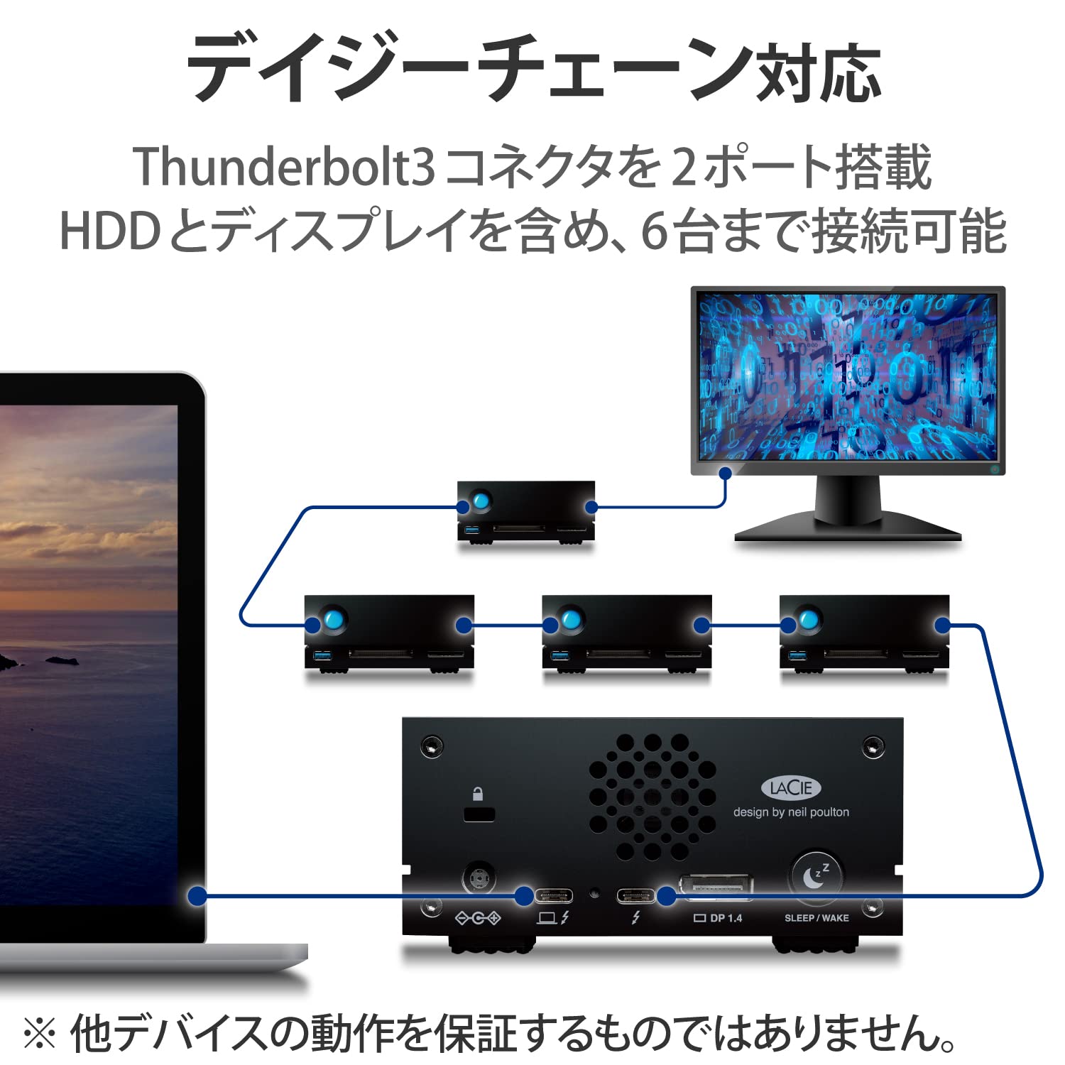 LaCie 1big Dock 18TB External Hard Drive HDD Docking Station β Thunderbolt 3 USB 3.1, 7200 RPM Enterprise Class Drives, for Mac and PC Desktop, Data Redundancy (STHS18000800)