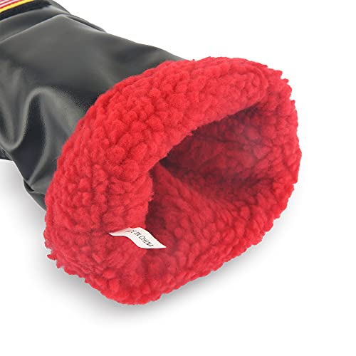 Golf Club Head Cover, Leather Golf Driver Head Covers 460CC with Replaceable Embroidery Badges (US Embroidery)