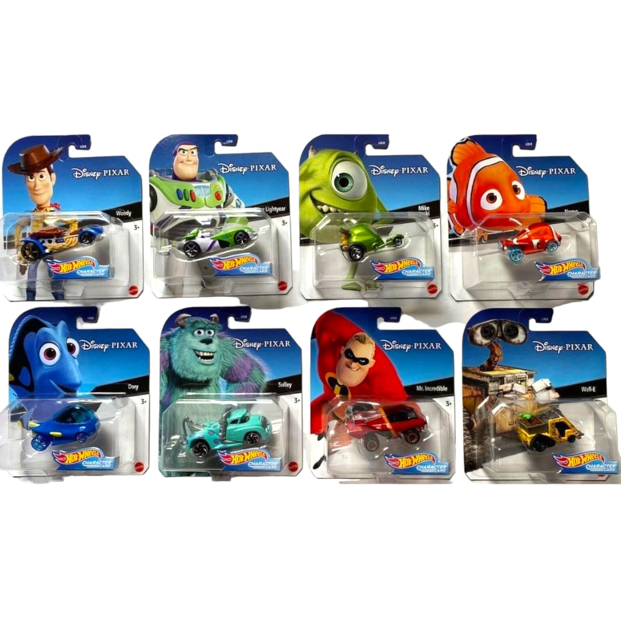 Hot Wheels Disney Pixar Character Cars Complete Set of 8 from GCK28-999J Release
