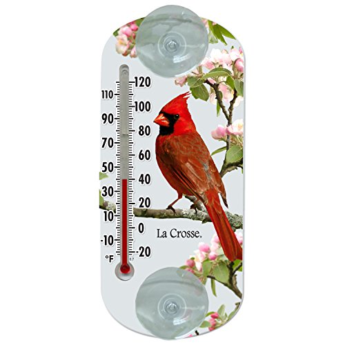 LaCrosse, 8" La Crosse 204-1081 8 Inch Traditional Thermometer with Cardinal Design, Size