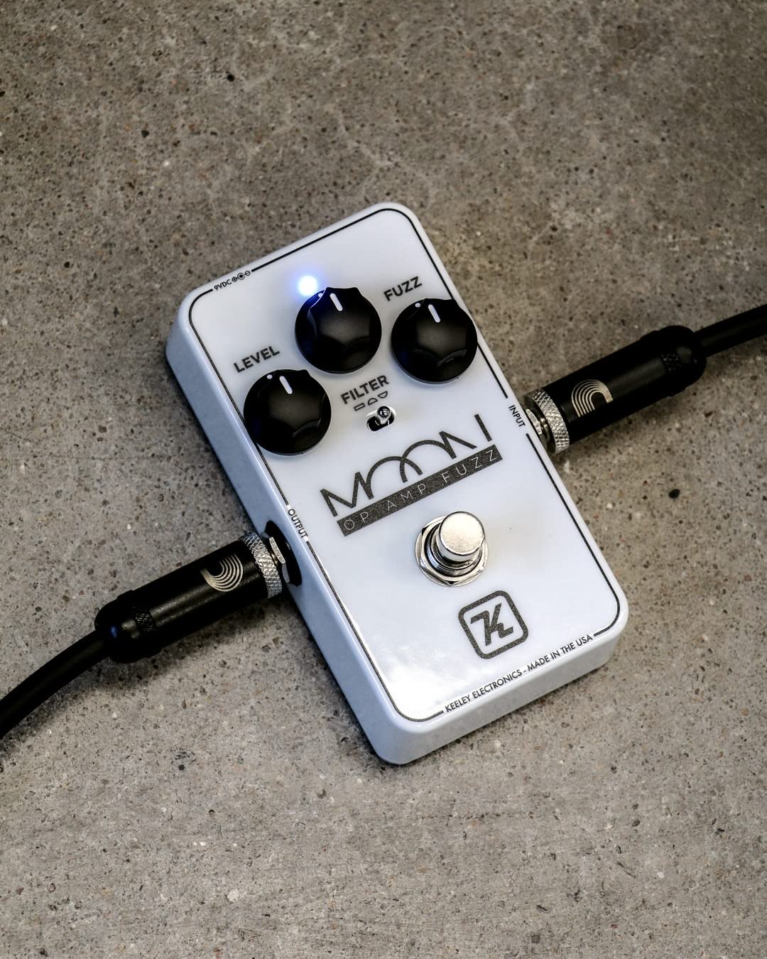 Keeley Moon Glow Op Amp Fuzz Pedal, White