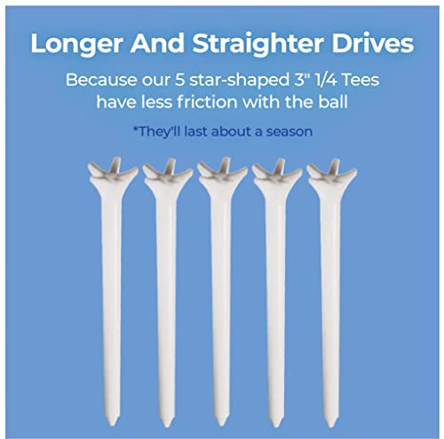 Golf Divot Tool with Golf Ball Marker and Golf Tees 3 1/4 inch - Golf Gifts for Men - Golf Accessories for Women