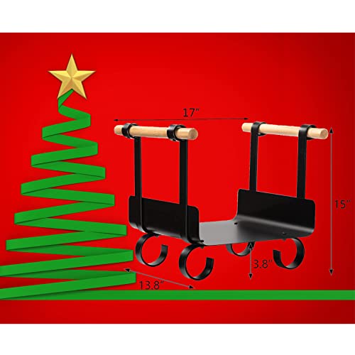 Lifeety Small Firewood Rack 17 Inches Heavy Duty Fire Wood Holder